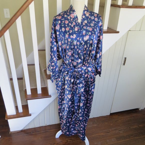 Dior | Intimates & Sleepwear | Christian Dior Vintage Floral Satin ...